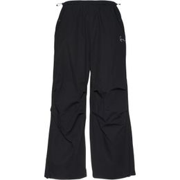 Karl Kani Damen Stoffhose "Karl Kani Herren KM233-032-4 KK Small Signature Parachute Pants"schwarz, Gr. XXS, unifarben, 100% Baumwolle, Hosen