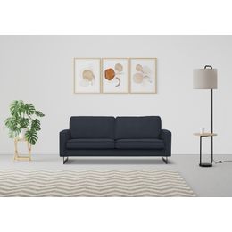 2-Sitzer Home Affaire, B:166cm H:85cm T:97cm, blau, Luxus-Microfaser (100% Polyester);Cord (92% Polyester, 8% Polyamide), Sofas, "Pinto, 166 cm,