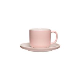 Ritzenhoff & Breker Tasse "Kaffeetasse mit Untertasse Jasper 240 ml", 2 tlg., rosa, RITZENHOFF & BREKER, Trinkgefäße