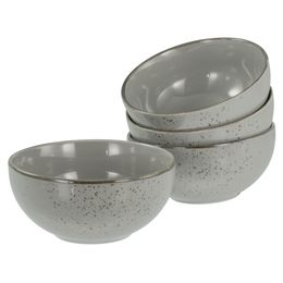 Creatable Schale "Nature Collection, Buddha Bowl 4-tlg", &Oslash; 17,5cm, grau, Sch&uuml;sseln, Handwerklicher Look, Vintage, H&ouml;he 8,5 cm
