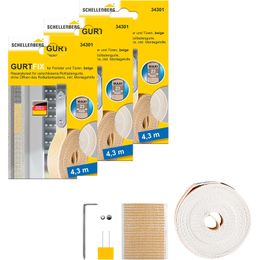 Schellenberg Reparatur-Set "Rollladen Gurtfix f&uuml;r das Rollladensystem Maxi", 3 Stk., beige, Reparatur-Sets, f&uuml;r alte Gurtb&auml;nder in unterschiedlichen