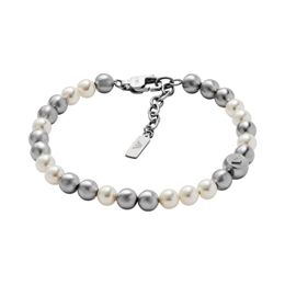 Emporio Armani Kinder Armband "Schmuck Geschenk Edelstahl", 20,5cm, Edelstahl, silber, Edelstahl, Armbänder, mit Glasstein