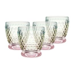 Villeroy & Boch VILLEROY & BOCH Glas "Wassergläser Boston Pearl 200 ml 4er Set bunt", 4 tlg., bunt, Trinkgefäße