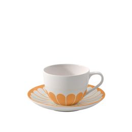 Villeroy & Boch VILLEROY & BOCH Tasse "Kaffeetasse mit Untertasse Fleur Couleur 160 ml", gelb, Trinkgefäße