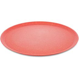 Koziol Speiseteller "CONNECT PLATE Ø 25,5 cm, aus biozirkulärem Material", 25,5cm, orange, Speiseteller, Spülmaschinengeeignet und melaminfrei, Made