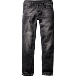 Brandit Herren Bequeme Jeans "Brandit Rover Denim Jeans black"schwarz, Gr. 34, unifarben, 88% Baumwolle, 10% Polyester, 2% Elasthan, Jeans