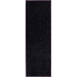 Fu&szlig;matte Hanse Home, B:60cm H:7mm L:180cm, schwarz, Kunstfaser, Au&szlig;enbereich, Teppiche, "Wash & Clean", Schmutzfangmatte, T&uuml;rmatte, In- und Outdoor,