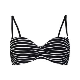 Short Stories Bikini-Oberteil in Schwarz/ Wei&szlig; - 81% | Gr&ouml;&szlig;e 40B-Cup | Damen-bademode