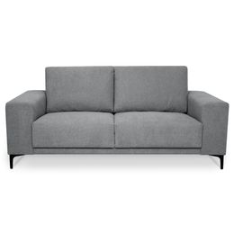 2-Sitzer OTTO HOME, B:164cm H:85cm T:88cm, grau, 90% PES, 10% NY, Sofas, "Xander", Breite 164 cm, Webstoff, Soft-Touch Chenille, schwarze Metallf&uuml;&szlig;e