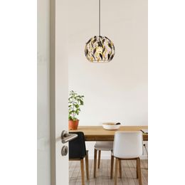 Globo LIGHTING H&auml;ngeleuchte "MIKA", &Oslash; 40cm H: 150cm, 1 Stk., gold, Wohnzimmer, Leuchten, H&auml;ngelampe Esszimmer-Leuchte Esstischleuchte Wohnzimmer