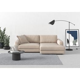 Ecksofa Trendmanufaktur, B:250cm H:84cm T:176cm, grau, 92% Polyester, 8% Nylon, Wohnzimmer, Sofas, "Bourbon, Mega Designsofa mit tollem Sitzkomfort,