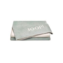 JOOP! Wohndecke JOOP, B:150cm, gr&uuml;n, Obermaterial: 58% Baumwolle CO. 35% Polyacryl PAN. 7% Polyester PES., Wohndecken, "Wohndecken 1er Pack"