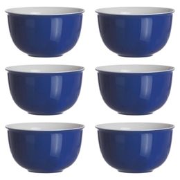 Ritzenhoff & Breker Schale "Müslischalen Doppio ø 14 cm 6er Set", blau, RITZENHOFF & BREKER, Schüsseln