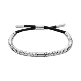 Skagen Kinder Armband "Schmuck Geschenk Edelstahl Nylon PELLE", 25cm, Edelstahl Nylon, schwarz, Edelstahl, Nylon, Armbänder, mit Hämatit