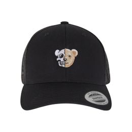 MisterTee Herren Snapback Cap "MisterTee Skull Bear Wooly Combed Cap"schwarz, 63% Polyester, 34% Baumwolle, 3% Elasthan, Caps
