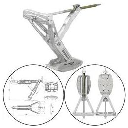 Pro Plus 1 x Wohnwagen St&uuml;tze 1000Kg 605x280mm H470mm Kurbelst&uuml;tze + St&uuml;tzplatte Anh&auml;nger 2025