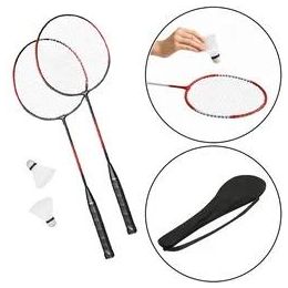 Federball Set mit Tasche &ndash; Badmintonset inkl. 2 Schl&auml;ger & 2 Federb&auml;lle &ndash; Freizeitspiel f&uuml;r Garten, Ausfl&uuml;ge & Sommerurlaub drau&szlig;en