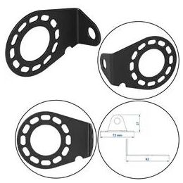 Pro Plus Steckdosen Halter f&uuml;r Anh&auml;ngerkupplung Winkelhalter Halterung f&uuml;r 7 und 13-polige Steckdosenhalter f&uuml;r Auto Anh&auml;nger