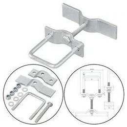 Pro Plus Reserveradhalter f&uuml;r Anh&auml;nger 60x60mm mit Muttern und Schrauben Ersatzradhalter