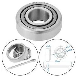 Pro Plus Radlagersatz f&uuml;r Anh&auml;nger kompatibel f&uuml;r Knott ALKO 11749 11710 Kegelrollenlager 2025