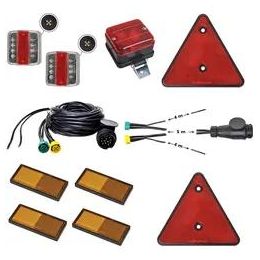 Pro Plus Anh&auml;ngerbeleuchtung LED Set 10 teilig 13 polig Stecker 5M Kabel Reflektoren etc