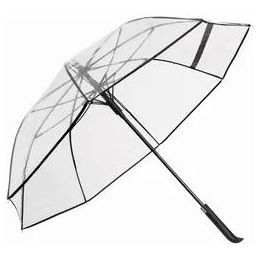 Regenschirm Transparent halbautomatik &Oslash;103 cm Stockschirm 420 Gr Schirm Schwarz