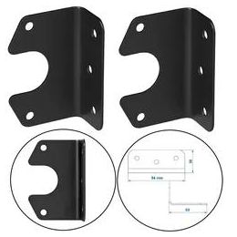 Pro Plus 2 x Steckdosenhalterung 7 u 13 polig Halter Anh&auml;nger Steckdose Halterung 9,4x6,3