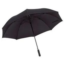 Stockschirm Automatik Gro&szlig; 120cm Damen Herren Fiberglas XXL Regenschirm Schwarz