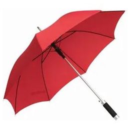 Stockschirm &Oslash;103cm f&uuml;r Unisex - Aluminiumstock 85cm - Automatik Regenschirm - Speichen Fiberglas Rot