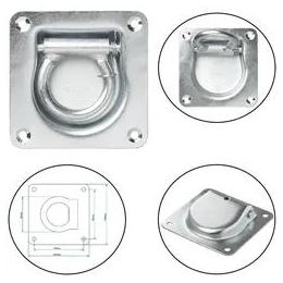 Pro Plus Zurrmulde 105x105mm mit &Ouml;se Ring Planen&ouml;se Ladungsicherung Zurring Zurrlasche