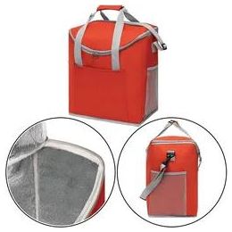 K&uuml;hltasche gro&szlig; faltbar K&uuml;hlbox Rot Thermotasche 32x23x37cm Isotasche Picknick