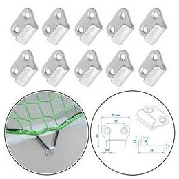Pro Plus 10 x Planenhaken Befestigung Anh&auml;ngernetz Befestigungshaken Abspannhaken Metall