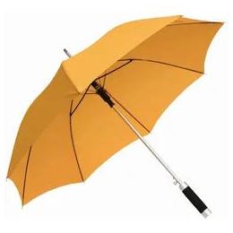 Stockschirm &Oslash;103cm f&uuml;r Unisex - Aluminiumstock 85cm - Automatik Regenschirm - Speichen Fiberglas Aprikot