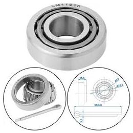Pro Plus Radlagersatz f&uuml;r Anh&auml;nger kompatibel f&uuml;r ALKO 2035 2050 2051 LM11949/11910 konisch
