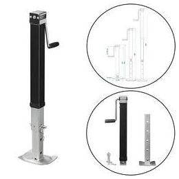 Pro Plus Anh&auml;ngerst&uuml;tze mit Kurbel klappbar St&uuml;tze 3500kg 63,5-112 cm
