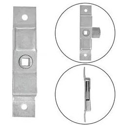 Pro Plus 1x Zungenschloss 125x25mm aus Stahl &ndash; Robustes Vierkantschloss mit Klappenverschluss und Schlie&szlig;riegel f&uuml;r h&ouml;chste Sicherheit Anh&auml;ngerverschluss