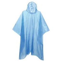 Regenponcho Transparent 130x124cm Regencape f&uuml;r Damen und Herren Leicht Durchsichtig und Blau Wasserdichter Regenumhang