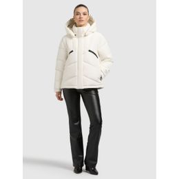 Khujo Damen Steppjacke "EVANDE"luna wei&szlig;, Gr. S, unifarben, 100% Polyester, Jacken