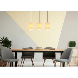 Globo LIGHTING H&auml;ngeleuchte "PAGE", H: 120cm, 1 Stk., beige, Wohnzimmer, Leuchten, H&auml;ngelampe Esszimmer-Leuchte Esstischleuchte Wohnzimmer