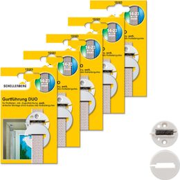 Schellenberg Rollladen-Gurtf&uuml;hrung "Duo f&uuml;r das Rollladensystem Mini und Maxi", Lochabstand: 45mm, 5 Stk., wei&szlig;, Seilf&uuml;hrungen, mit einer