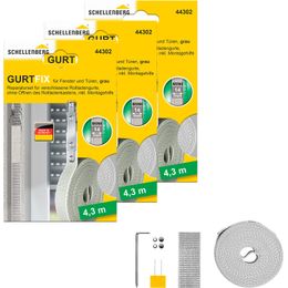 Schellenberg Reparatur-Set "Rollladen Gurtfix f&uuml;r das Rollladensystem Mini", 3 Stk., grau, Reparatur-Sets, f&uuml;r alte Gurtb&auml;nder in unterschiedlichen