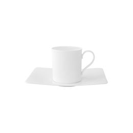 Villeroy & Boch VILLEROY & BOCH Tasse "Kaffeetasse mit Untertasse Modern Grace 170 ml wei&szlig;", wei&szlig;, Trinkgef&auml;&szlig;e