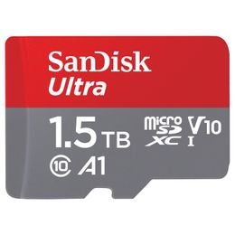 Sandisk Speicherkarte "microSDXC Ultra 1,5TB, Adapter "Mobile"", 1500 GB, grau, Speicherkarten