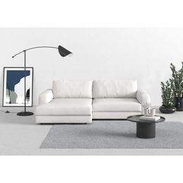 Ecksofa Trendmanufaktur, B:250cm H:84cm T:176cm, silber, 92% Polyester, 8% Nylon, Wohnzimmer, Sofas, "Bourbon, Mega Designsofa mit tollem