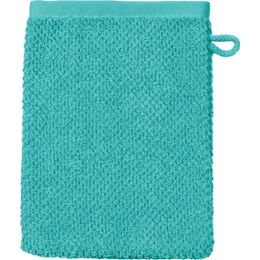 Waschhandschuh Ross, B:16cm L:21cm, blau, Frottier, Handt&uuml;cher, "SELECTION", 100 % Bio-Baumwolle