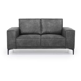 2-Sitzer OTTO HOME, B:164cm H:85cm T:83cm, grau, 100% Polyester, Sofas, "Kompaktsofa Oland, Struktur, Flachgewebe, Luxus-Microfaser, Boucle", 164 cm,