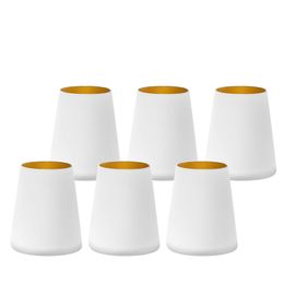 STÖLZLE Glas "Becher Power 380 ml 6er Set", gold, Trinkgefäße