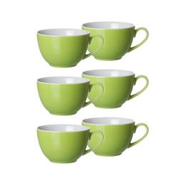 Ritzenhoff & Breker Tasse "Kaffeetassen Doppio 200 ml 6er Set", gr&uuml;n, RITZENHOFF & BREKER, Trinkgef&auml;&szlig;e
