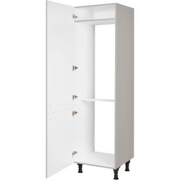 K&uuml;hlmodul Nobilia, B:60cm H:216,6cm T:58,3cm, grau, Schr&auml;nke, ""Touch", f&uuml;r ein K&uuml;hl- und Gefrierschrank, Ausrichtung w&auml;hlbar", vormontiert,