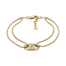 Emporio Armani Kinder Armband "Schmuck Geschenk Edelstahl", 19,5cm, Edelstahl, gold, Edelstahl, Armbänder, mit Glasstein